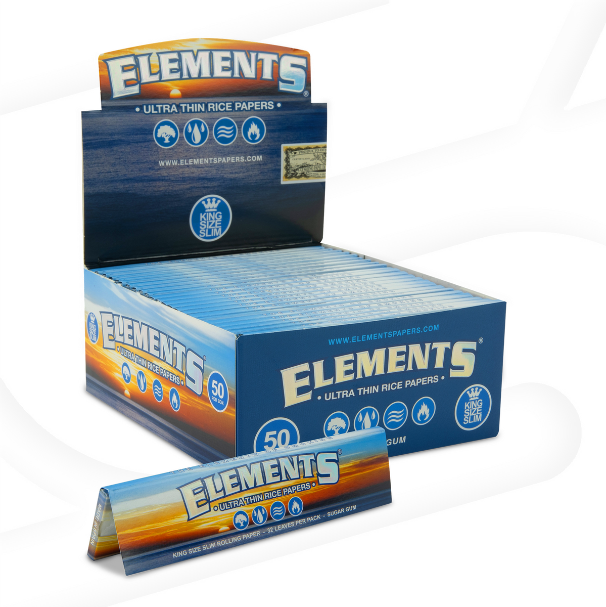 Elements King Size Slim Rolling Papers – Ralphy's World