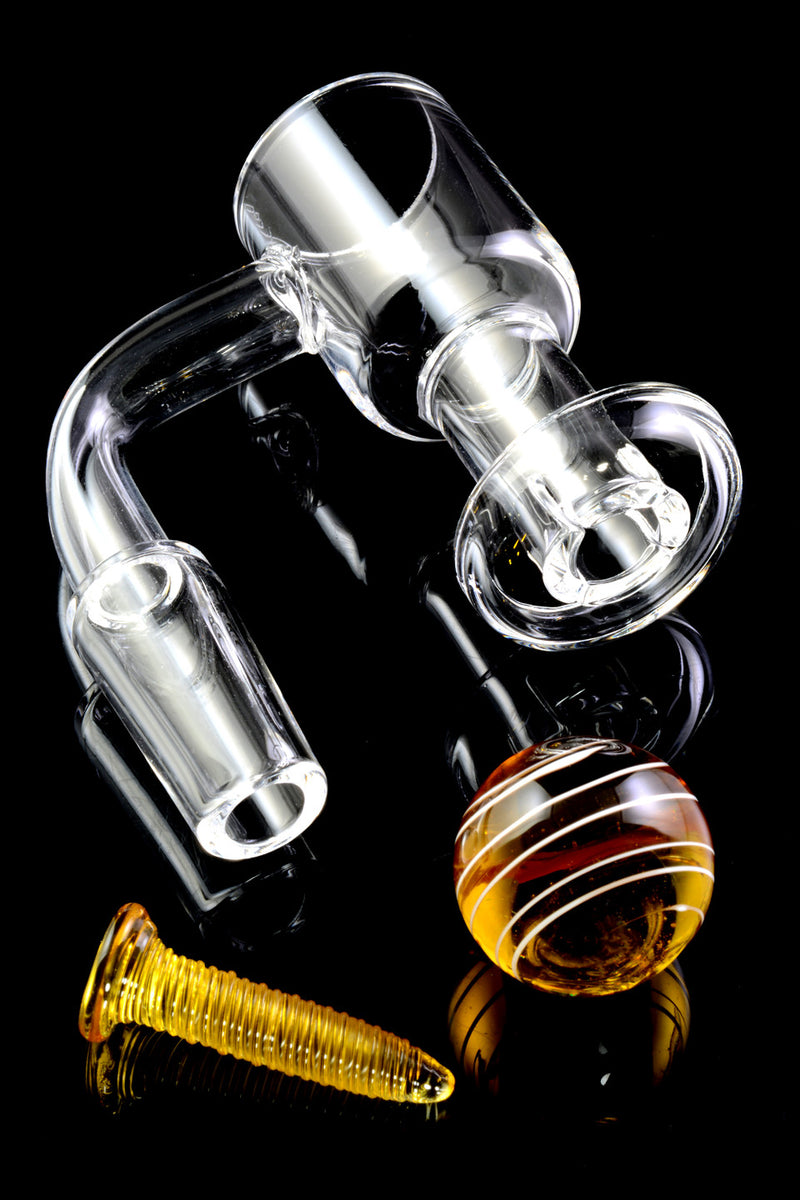 Terp Slurper Domeless Quartz Banger Nail Screw Set (2mm Thickness ...