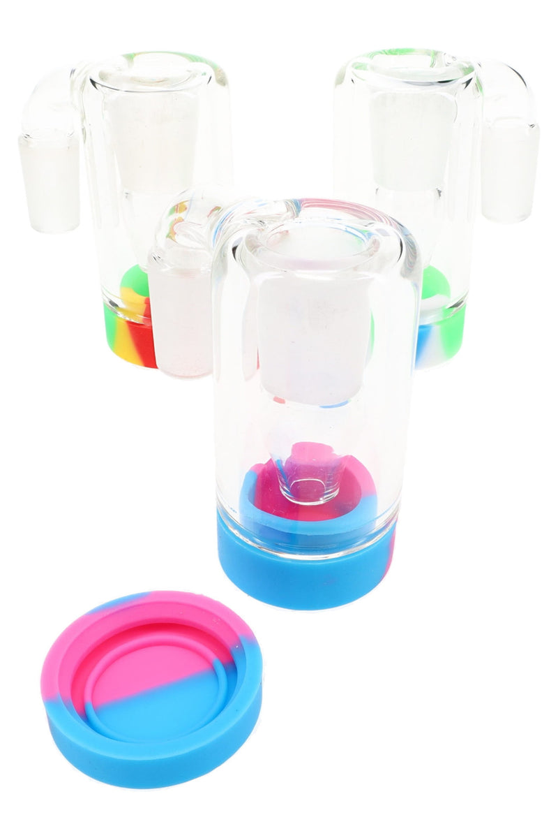 14.5mm Male to Female 90 Degree Glass/Silicone Wax Catcher – Ralphy's World