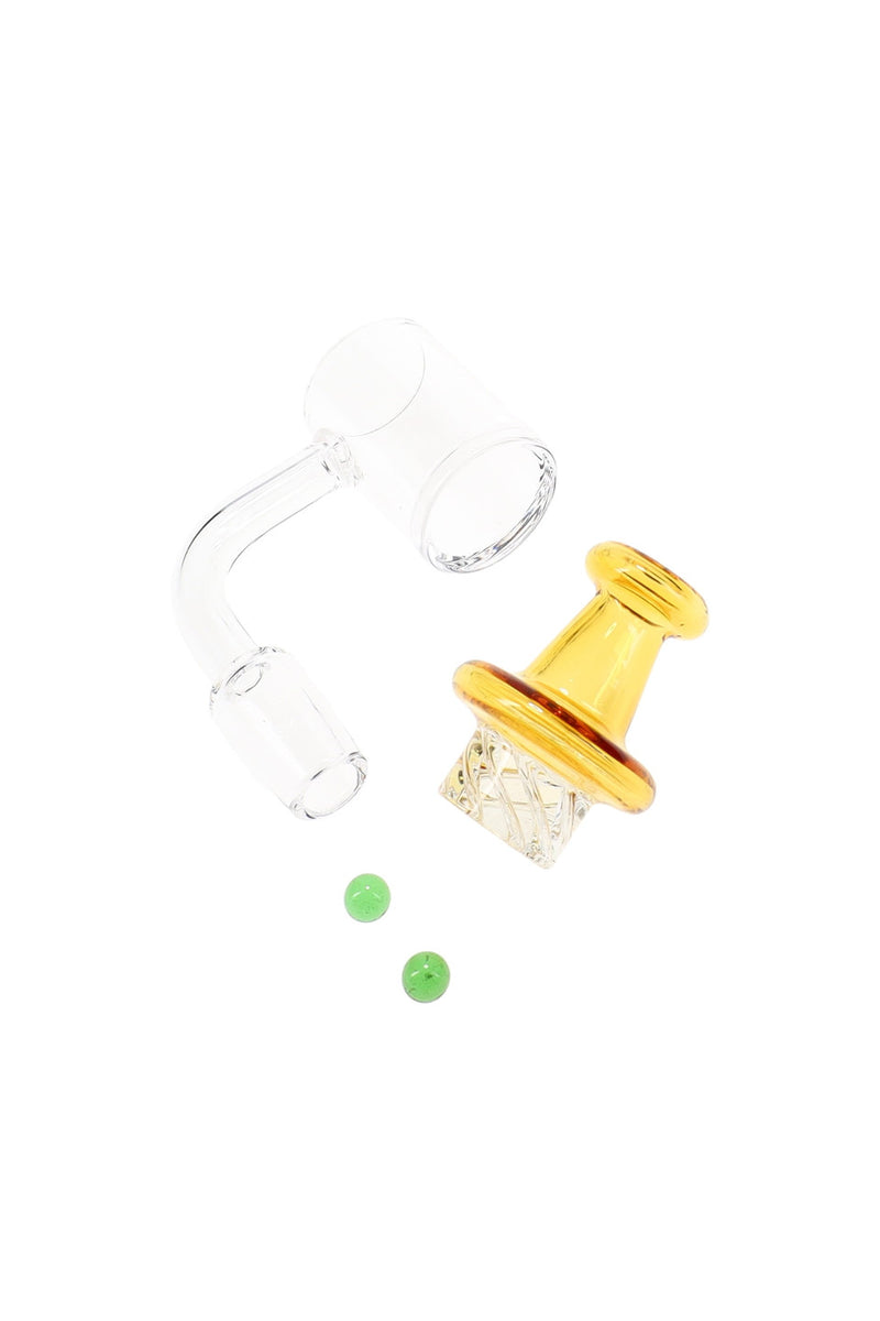 14.5mm Male Domeless Spinner Quartz Banger Nail with Banger Beads ...