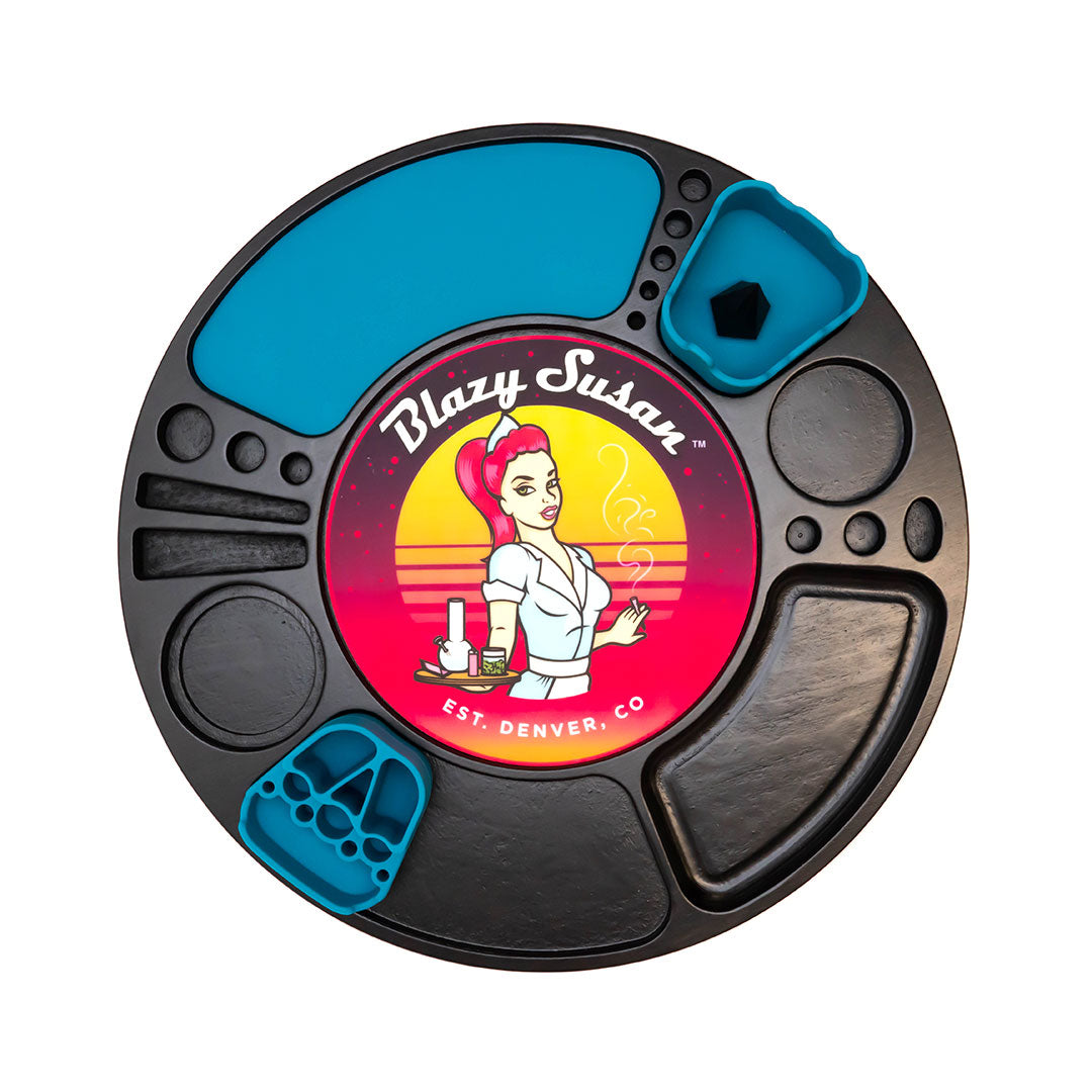 Black Blazy Susan Spinning Rolling Tray – Ralphy's World