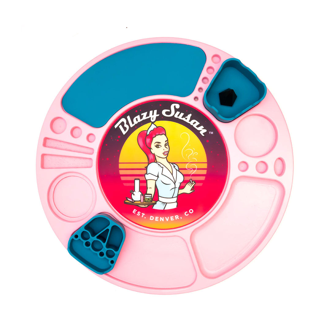 Pink Blazy Susan Spinning Rolling Tray – Ralphy's World