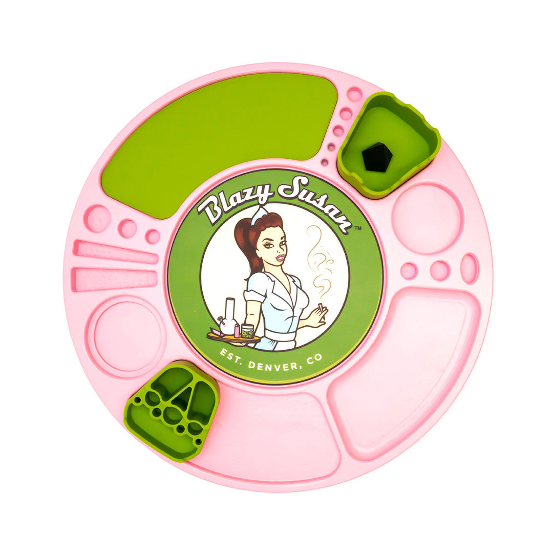 Pink Blazy Susan Spinning Rolling Tray – Ralphy's World