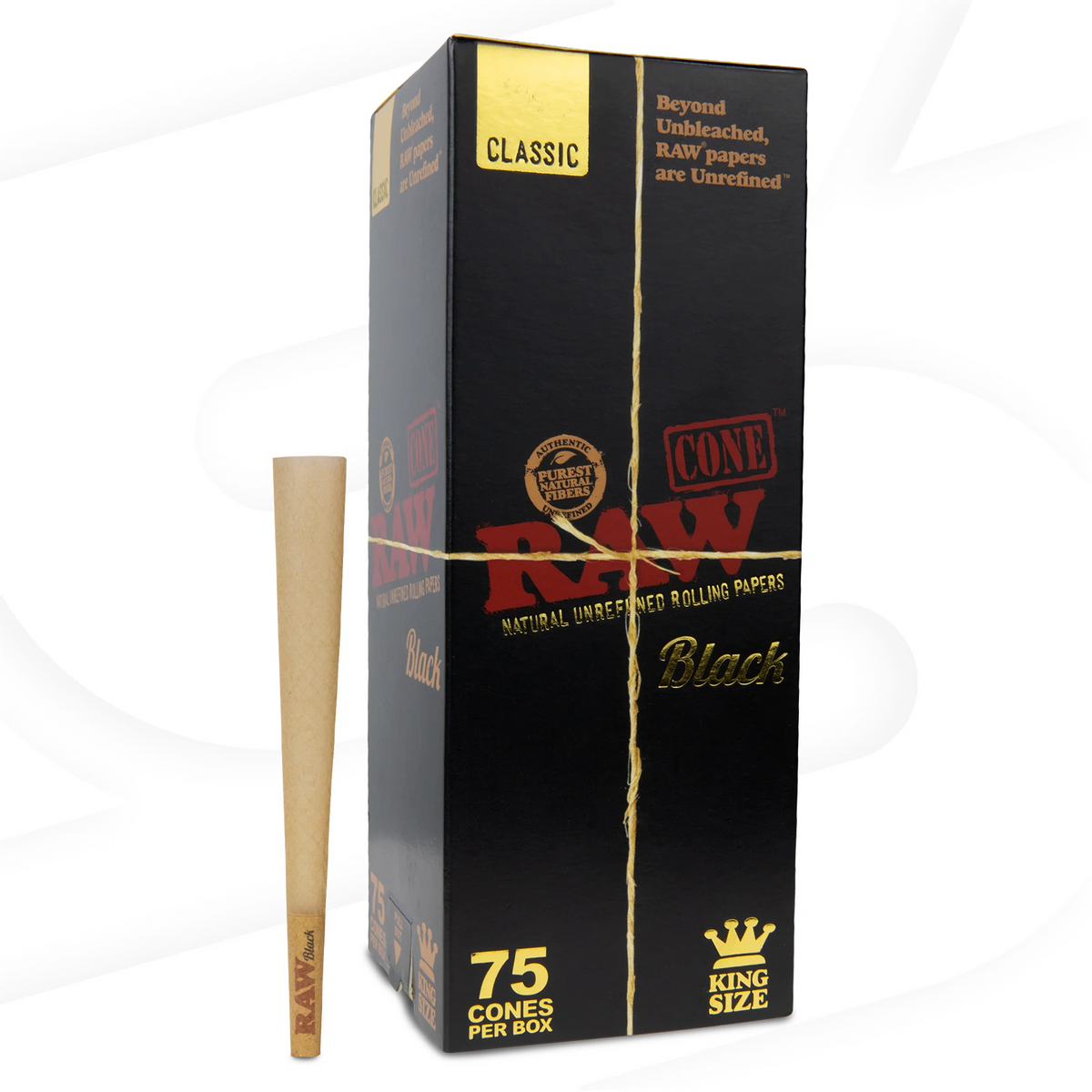 RAW BLACK CONES- 75 PACK – Ralphy's World