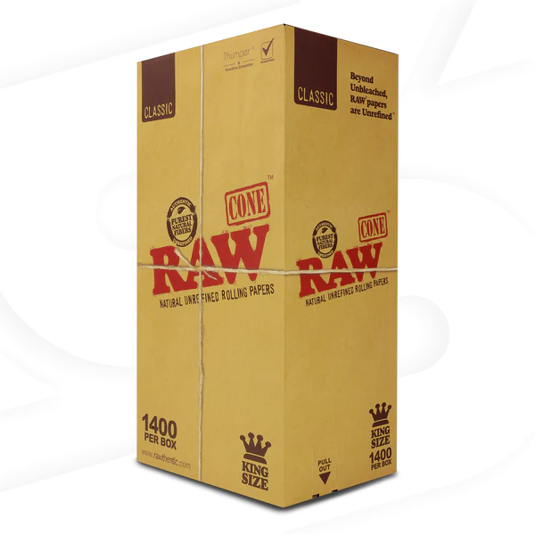 RAW CLASSIC KING SIZE CONES | BULK BOX | 1400 CONES – Ralphy's World