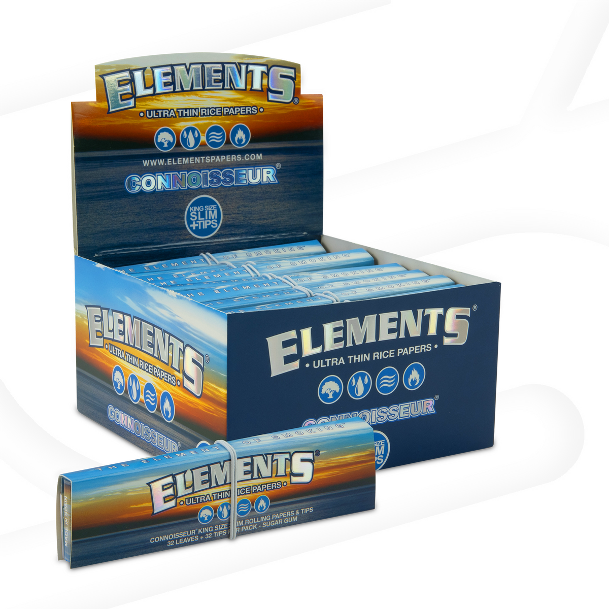 Elements Connoisseur King Size Slim Rolling Papers – Ralphy's World