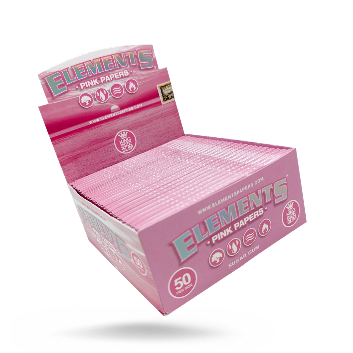 Elements Pink King Size Slim Rolling Papers – Ralphy's World