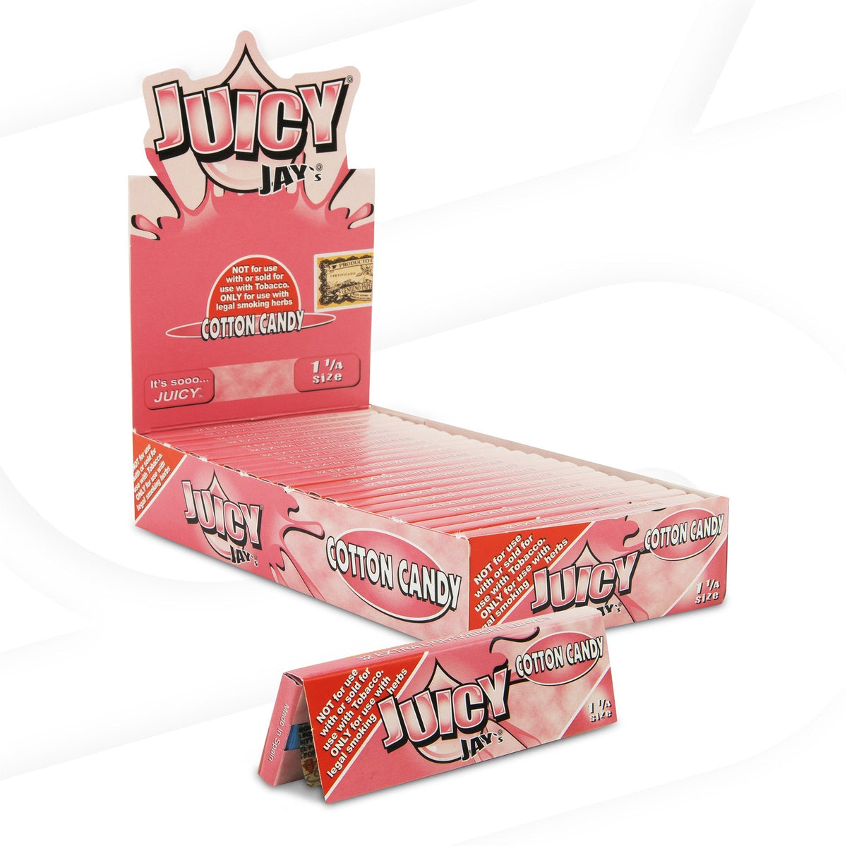 Juicy Jays 1 1/4 Cotton Candy Flavored Hemp Rolling Papers – Ralphy's World