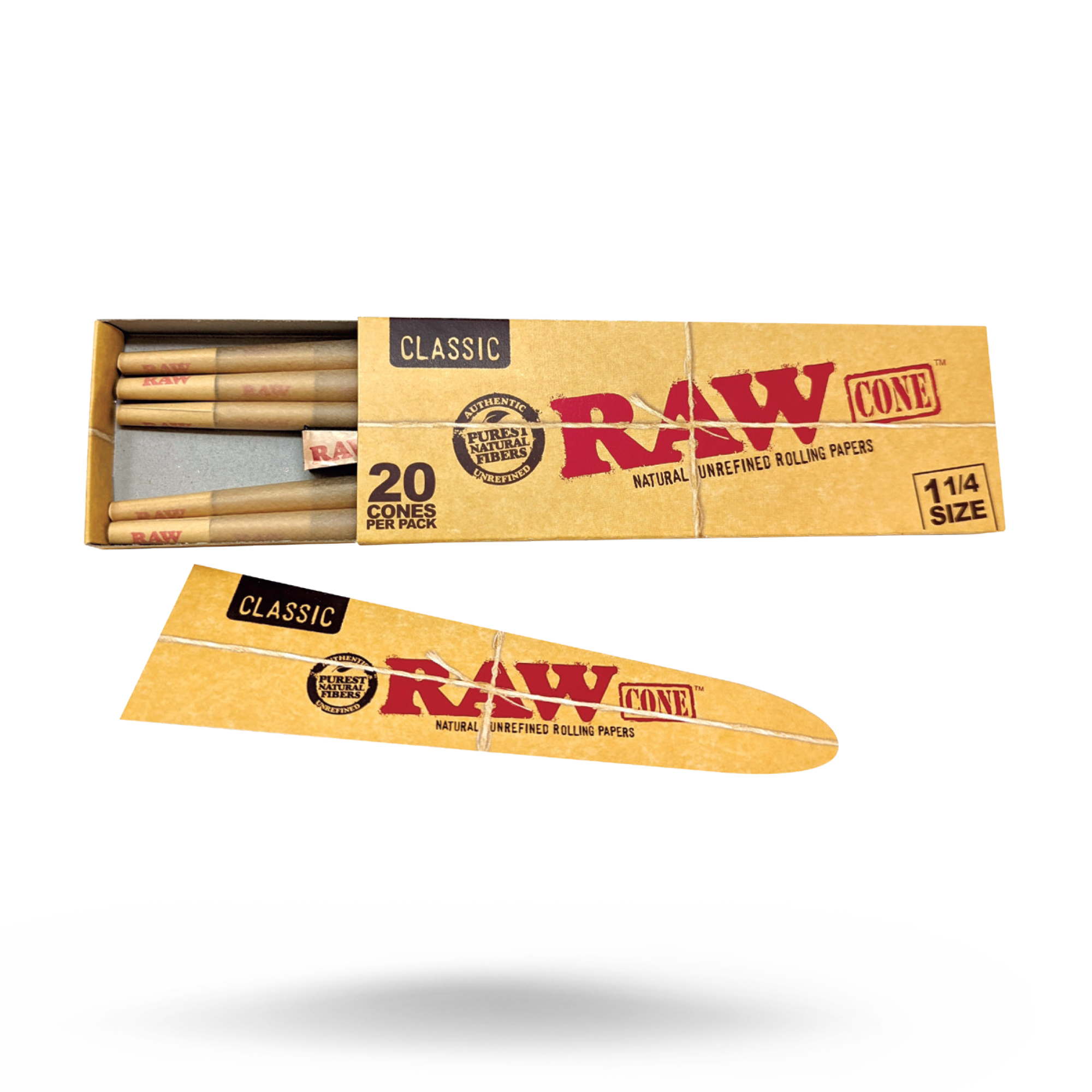 RAW Classic 1 1/4 Cones - 20 Pack – Ralphy's World