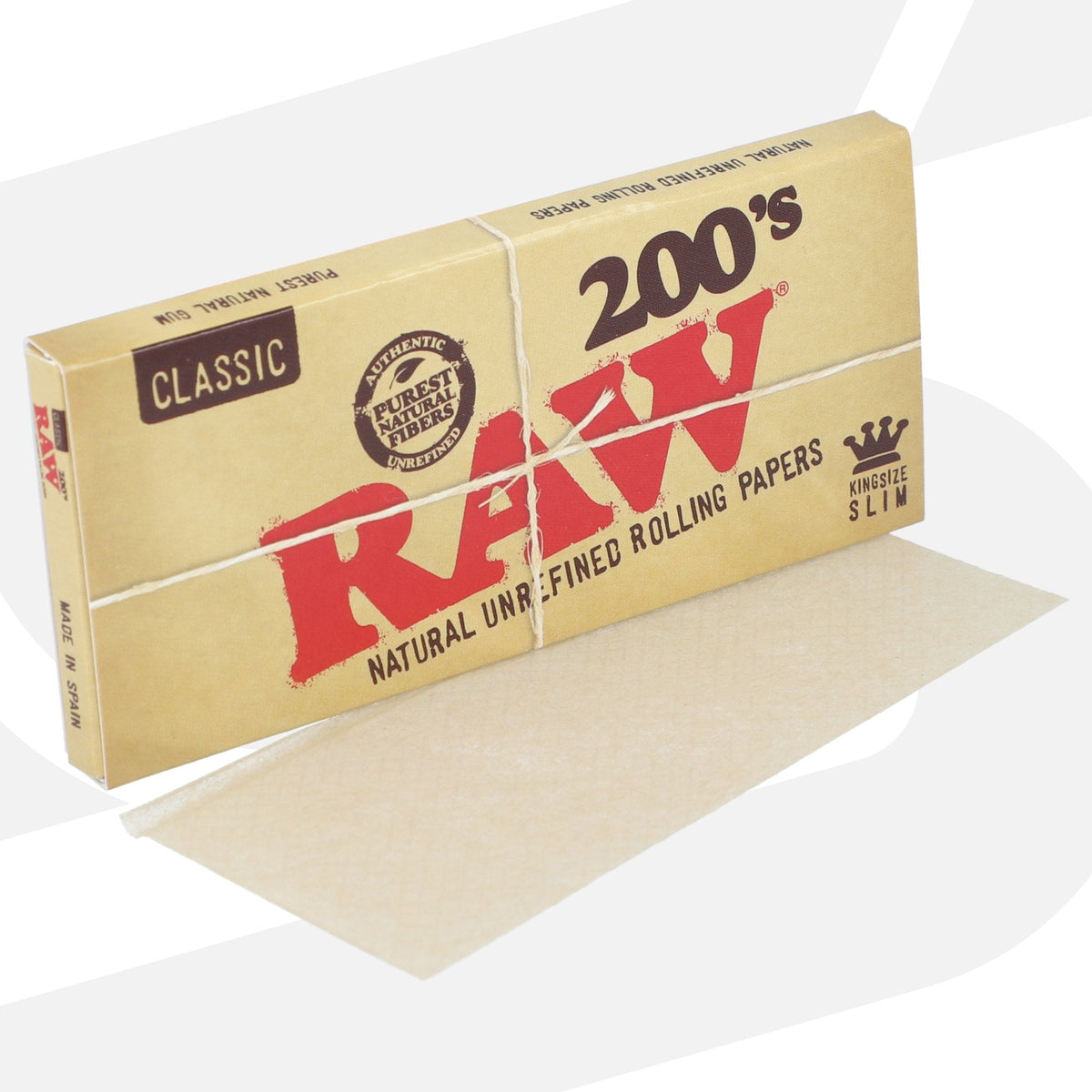 RAW Classic Creaseless King Size Slim Rolling Papers - 200 – Ralphy's World