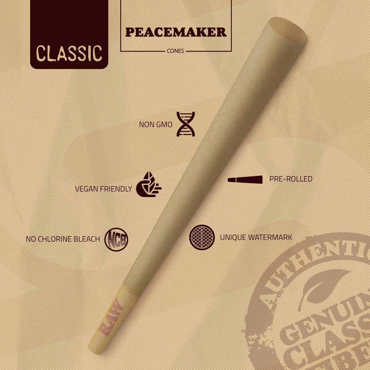 RAW Peacemaker Cones Classic | Larger than King Size – Ralphy's World